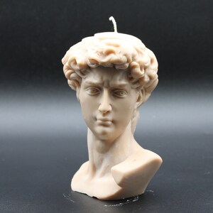 Candle, ON SALE, David Candle, Bust David Candle, Sculpture Candle ...