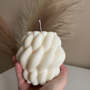 Braided Pillar Candle - Etsy