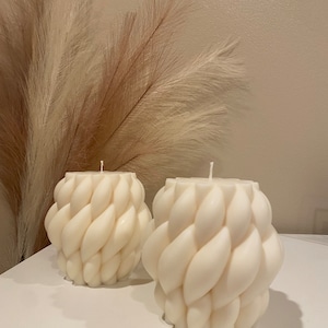 Braided Pillar Candle - Etsy