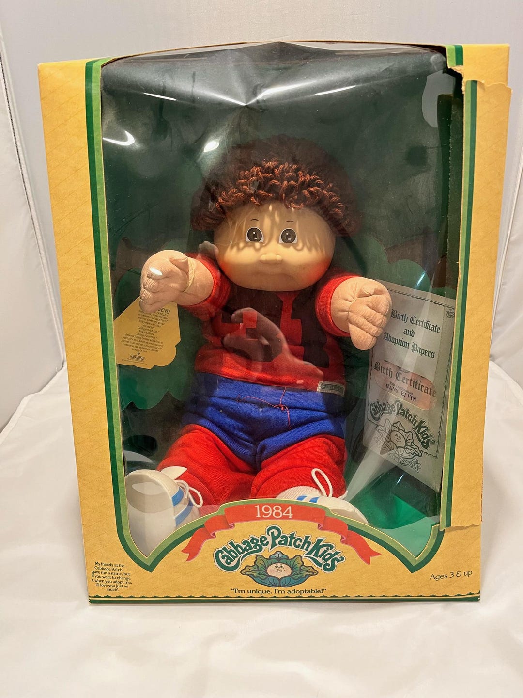 Vintage Cabbage Patch Doll 1984 New in Box - Rare, Hans Elvin - Etsy