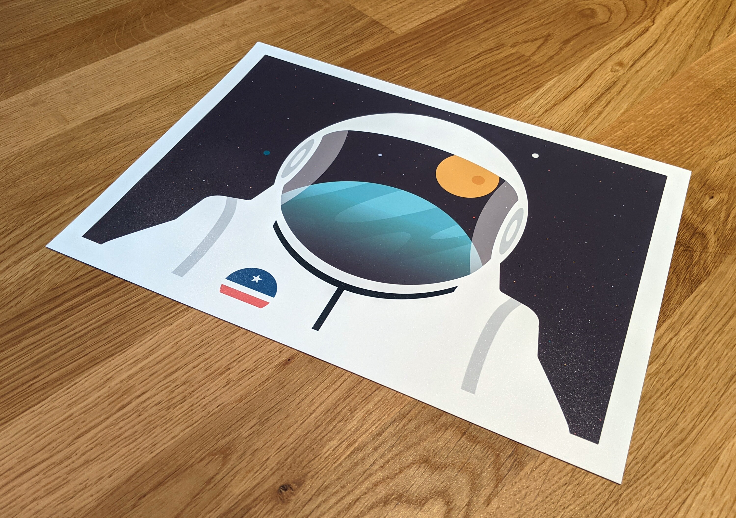 Space Minimal Art Print - Etsy