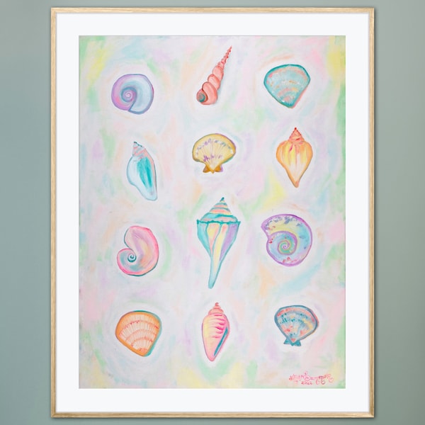 Seashell Art Print - Etsy