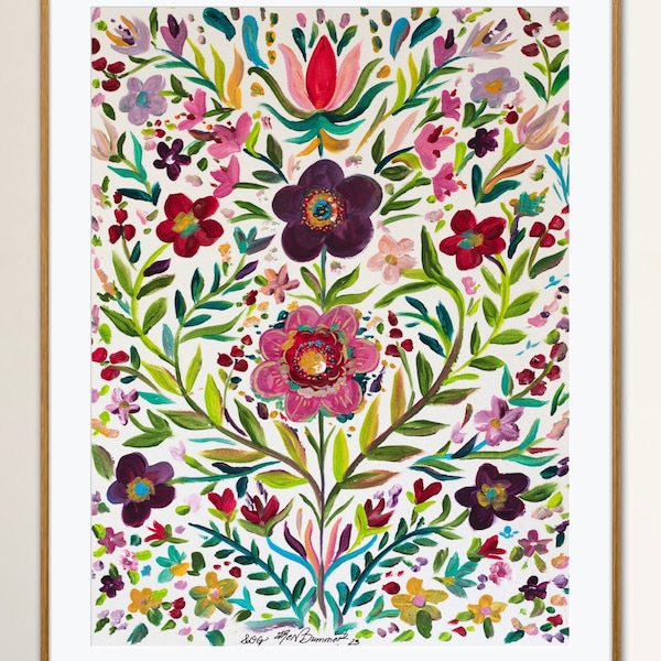 Folk Art Landscape - Etsy