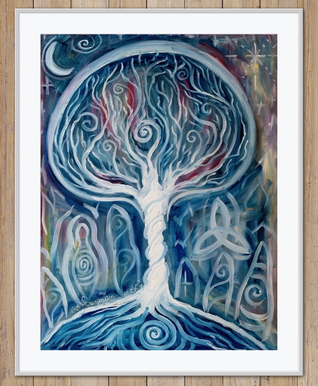 Goddess Tree Giclée Fine Art Print of Original Oil Painting Celtic ...