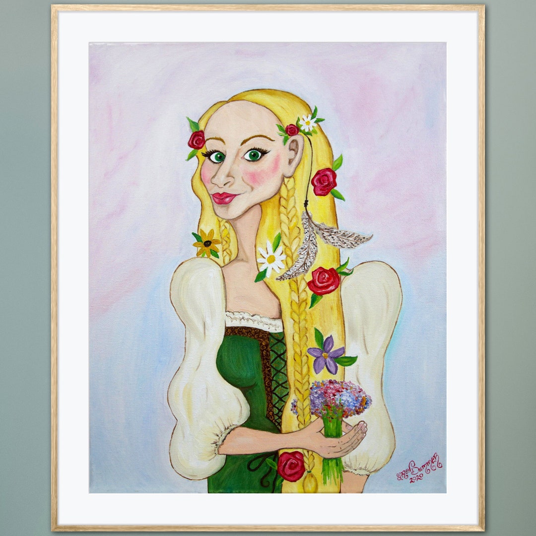 Fern Fair Maiden Forget-me-not Faery Tale Book Character Illustration ...