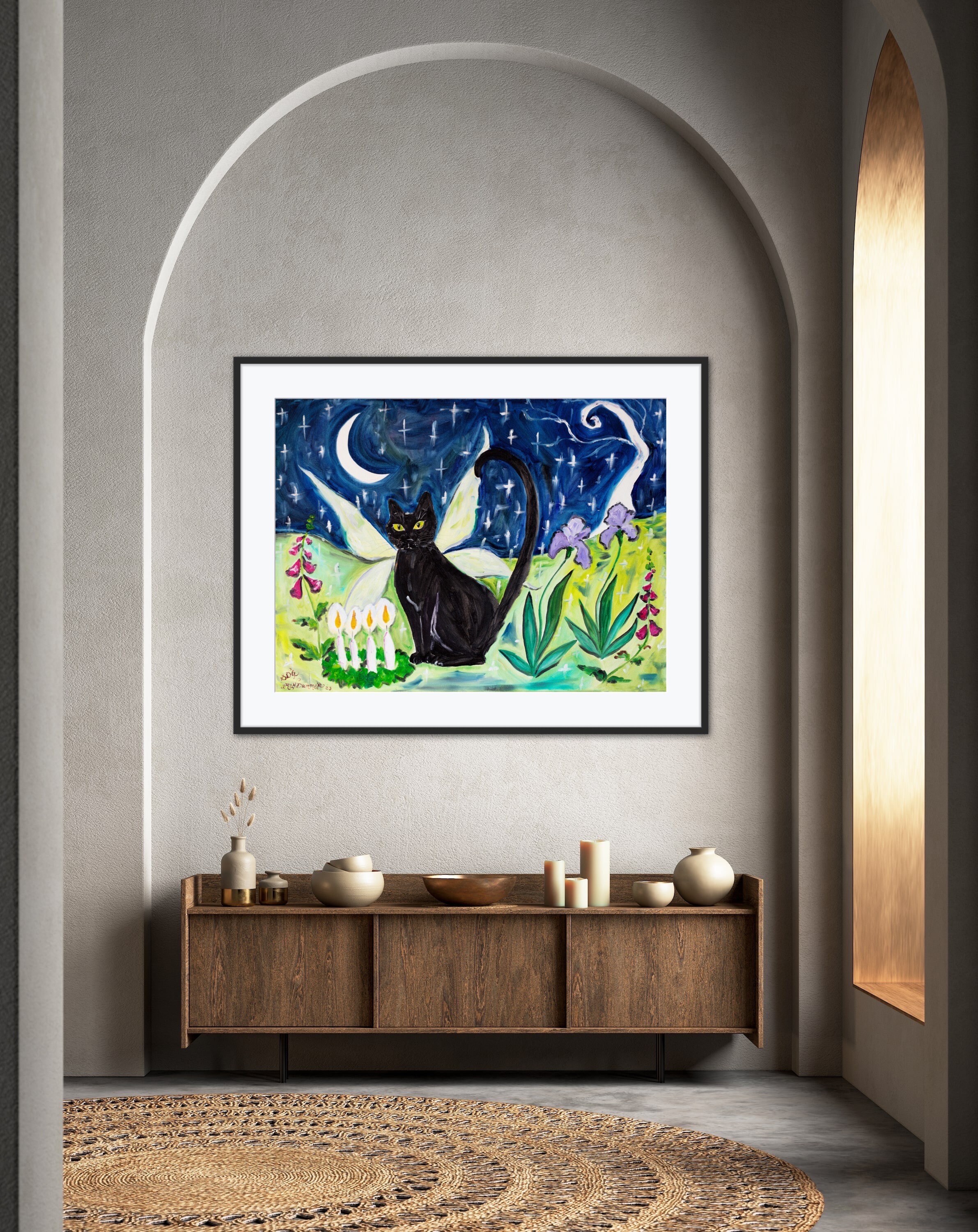 Cat Sìth Giclée Fine Art Print of Oil Painting Celtic Irish Scottish ...