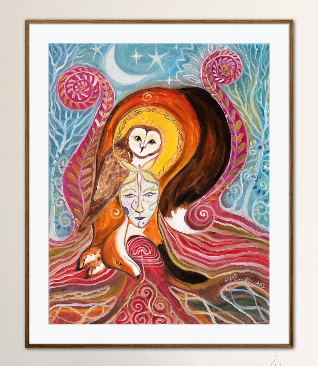 Spirit Guides Giclée Fine Art Print Oil Painting Colorful Abstract ...