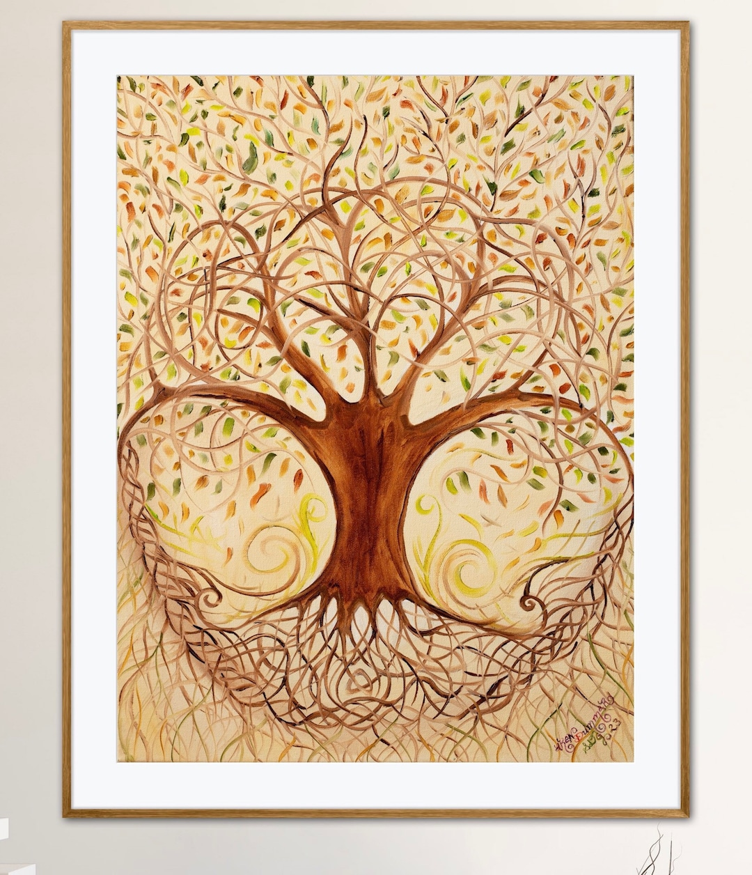 Tree of Life Giclée Fine Art Print of Oil Painting Celtic Norse Elvish ...