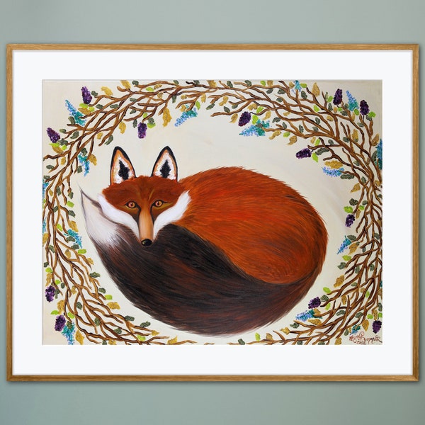 Whimsical Fox - Etsy