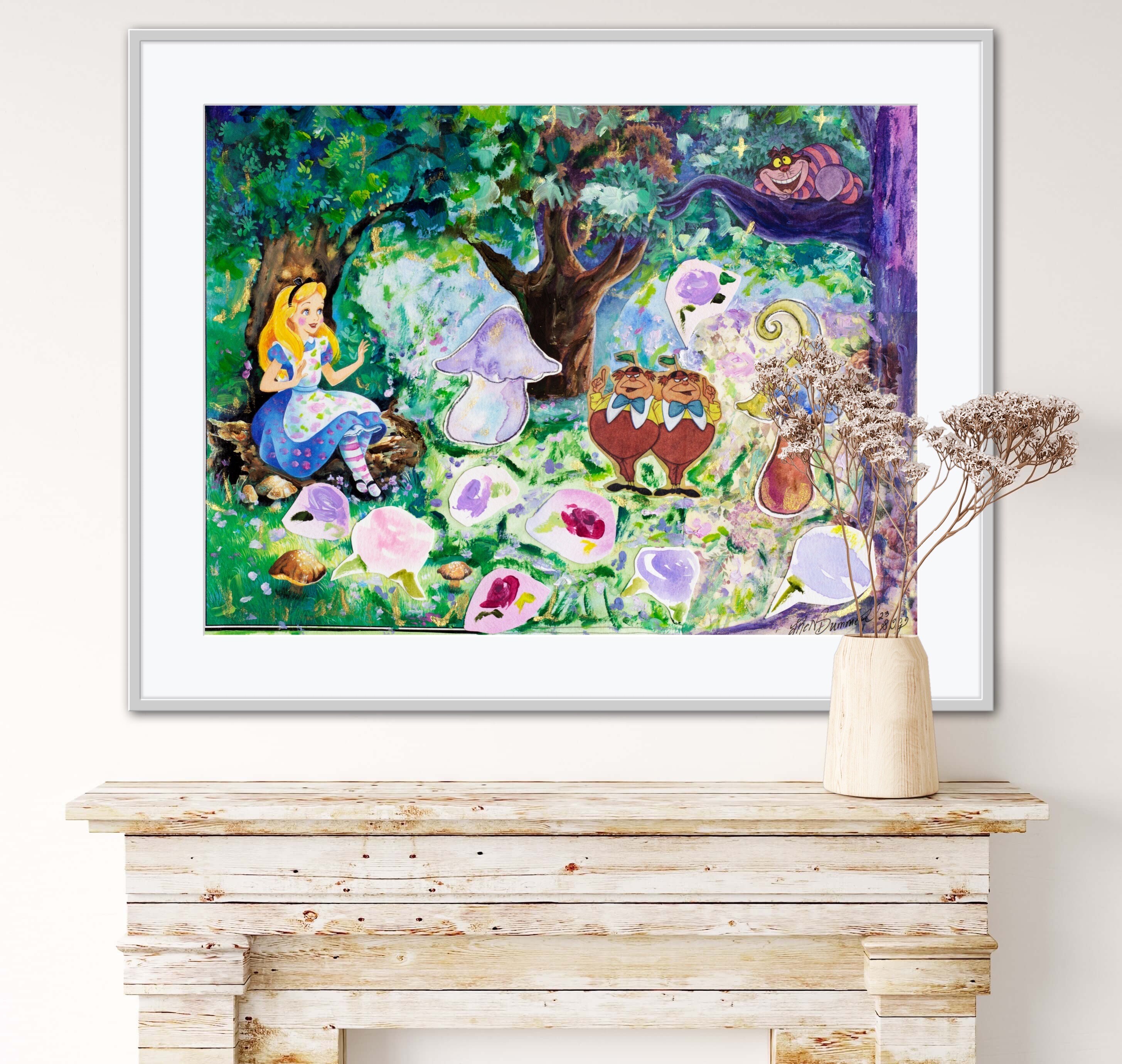 Tweedledee Tweedledum Giclée Fine Art Print of Mixed Media Collage ...