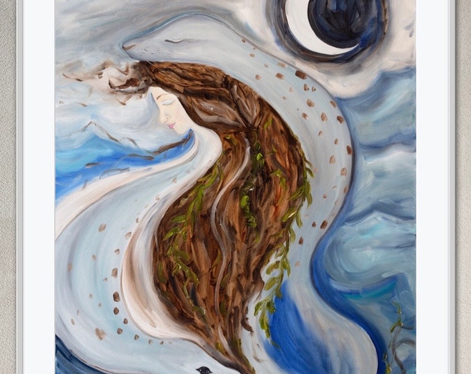 Selkie Giclée Fine Art Print Oil Painting Whimsical Irish Celtic ...