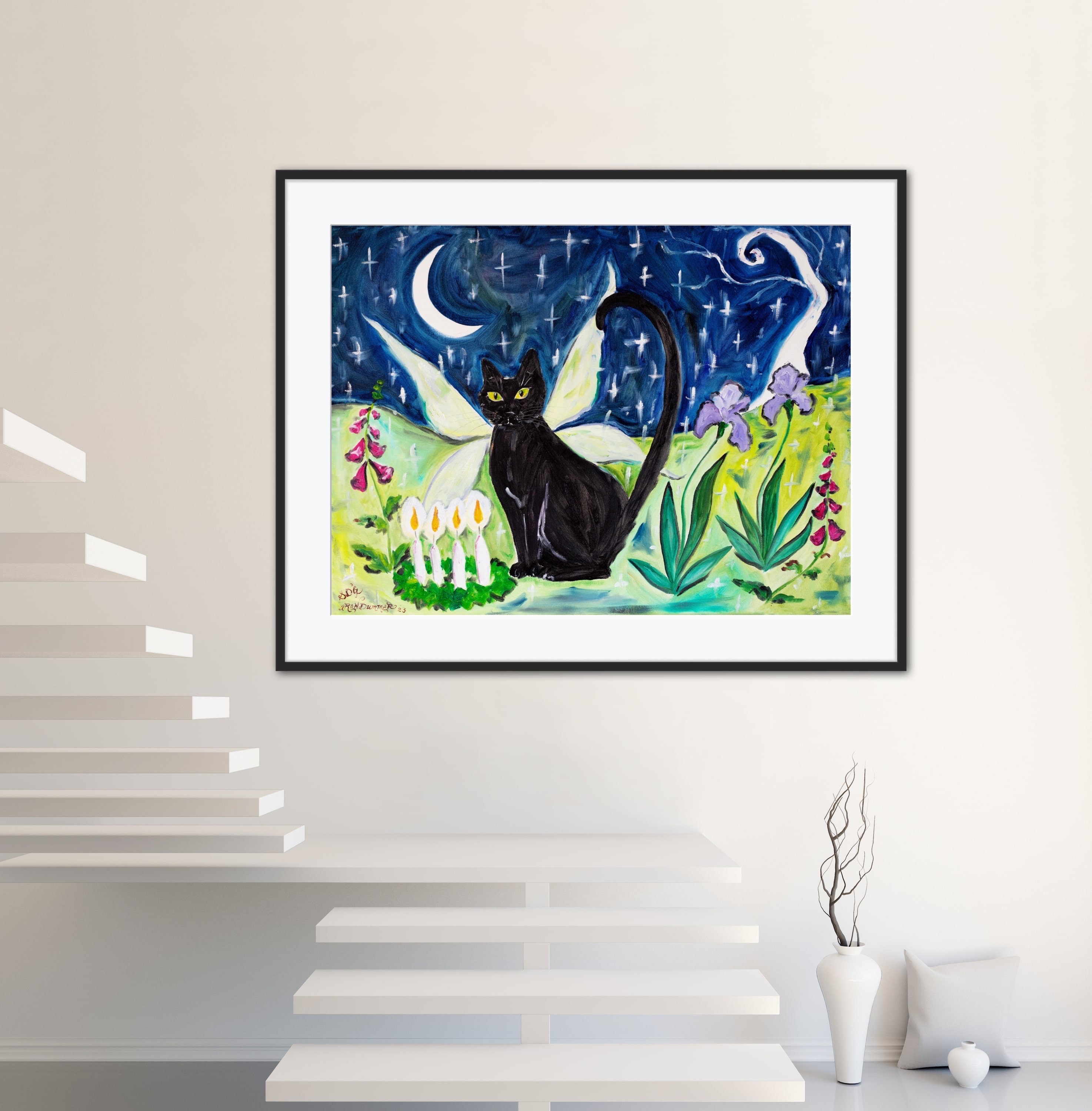 Cat Sìth Giclée Fine Art Print of Oil Painting Celtic Irish Scottish ...