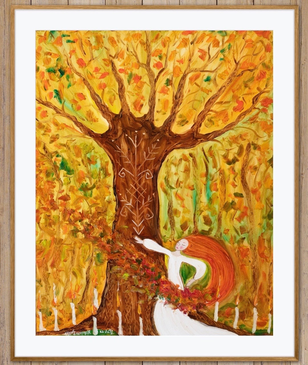 Samhain Ritual Giclée Fine Art Print Oil Painting Abstract Whimsical ...