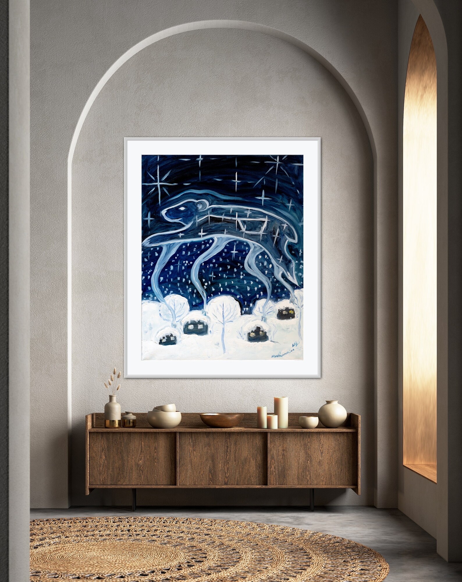 Great Bear Constellation Ursa Major Giclée Fine Art Print of Oil ...