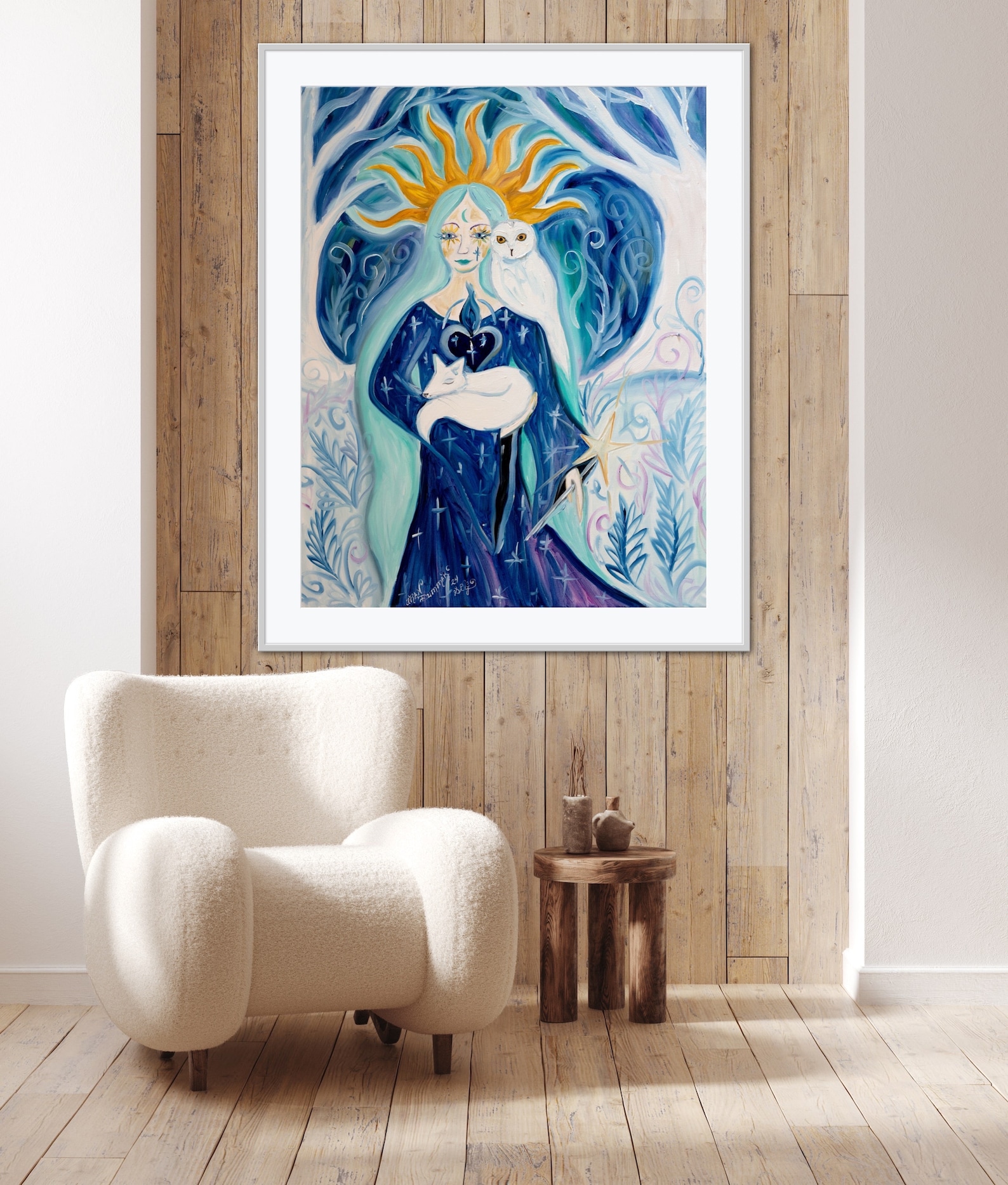 Bringer of Light Imbolc Goddess Brigid Giclée Fine Art Print of Oil ...