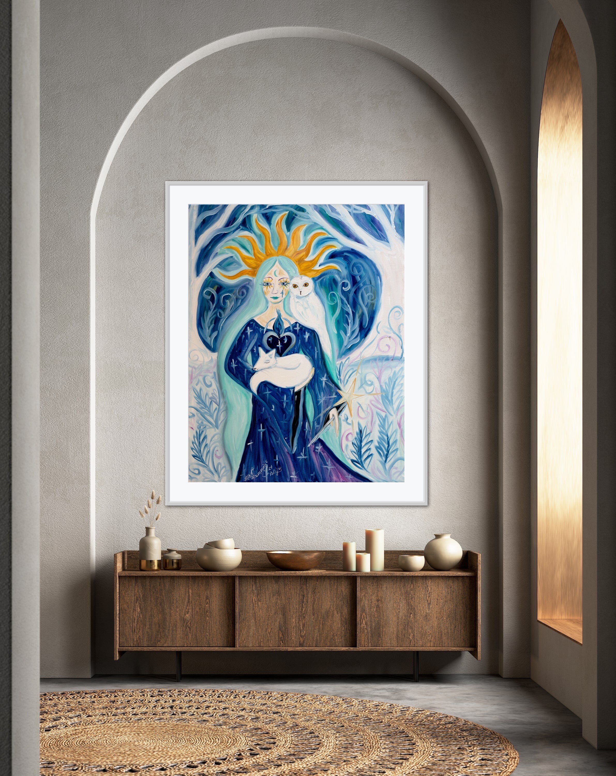 Bringer of Light Imbolc Goddess Brigid Giclée Fine Art Print of Oil ...