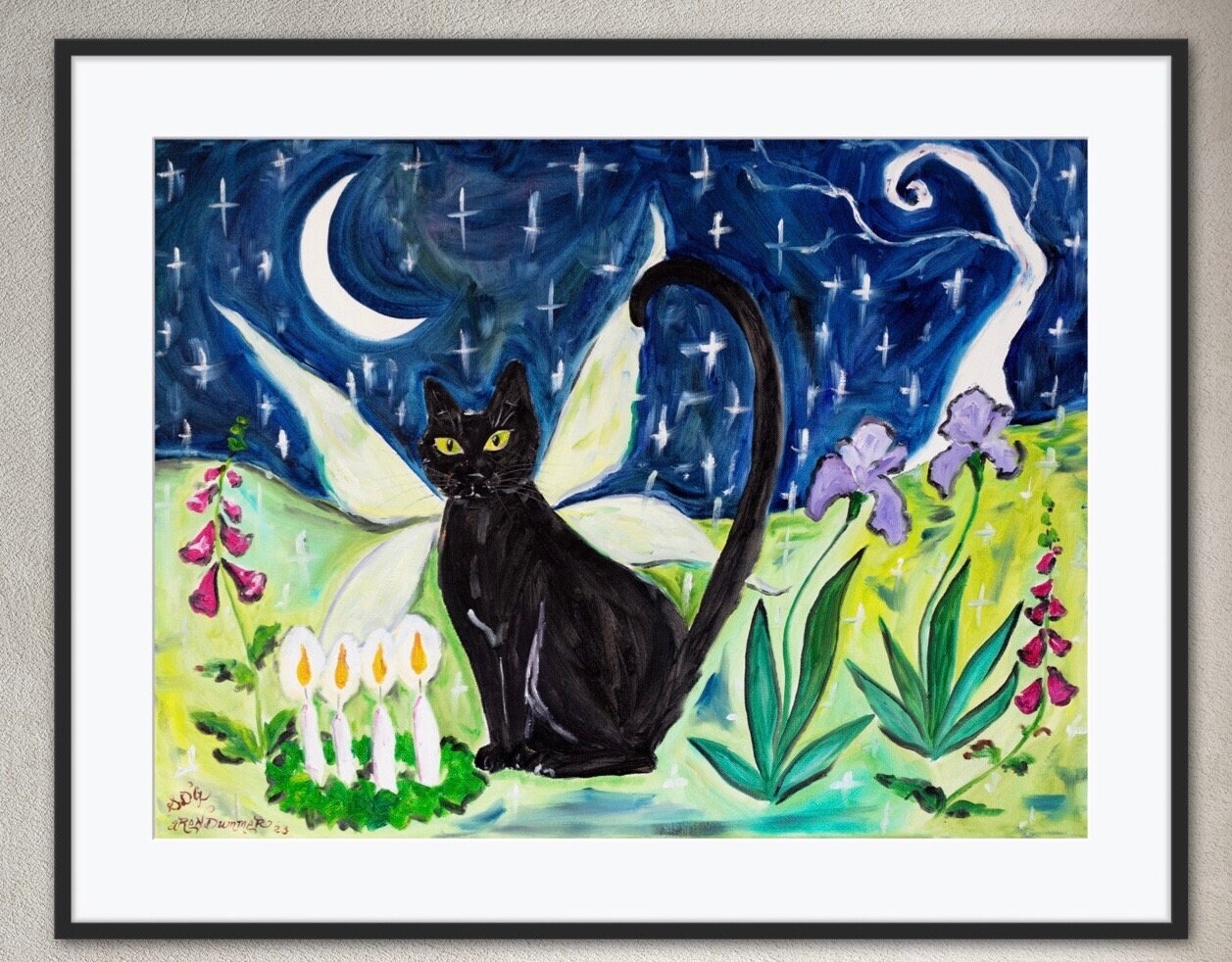 Cat Sìth Giclée Fine Art Print of Oil Painting Celtic Irish Scottish ...