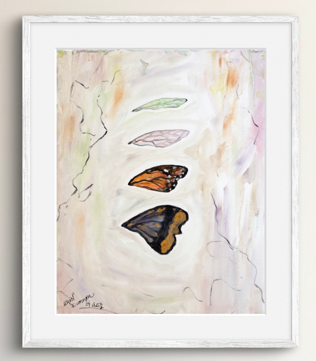 Broken Fairy Wings Giclée Fine Art Print Oil Painting Rustic Antique ...