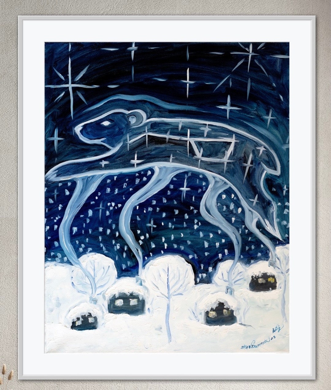 Great Bear Constellation Ursa Major Giclée Fine Art Print of Oil ...