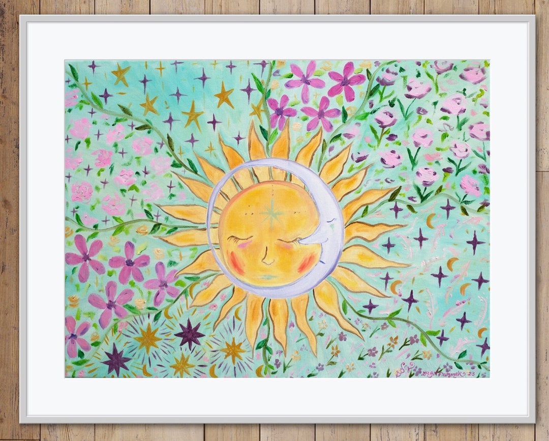 Celestial Garden Giclée Fine Art Print of Original Oil Painting ...