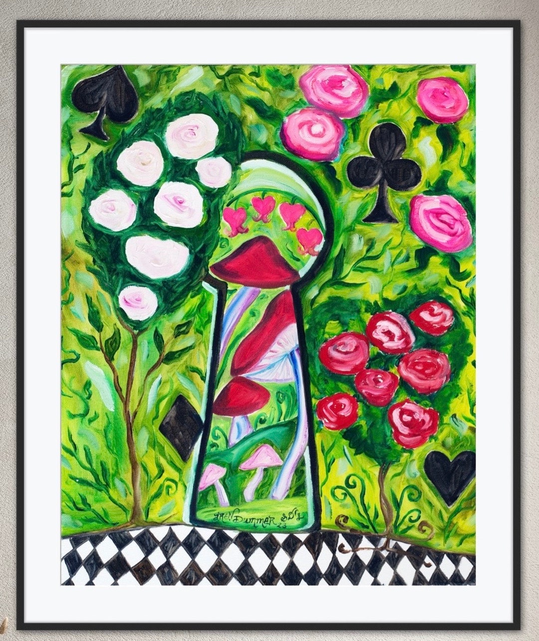 Keyhole to Wonderland Giclée Art Print Oil Painting Whimsy Abstract ...