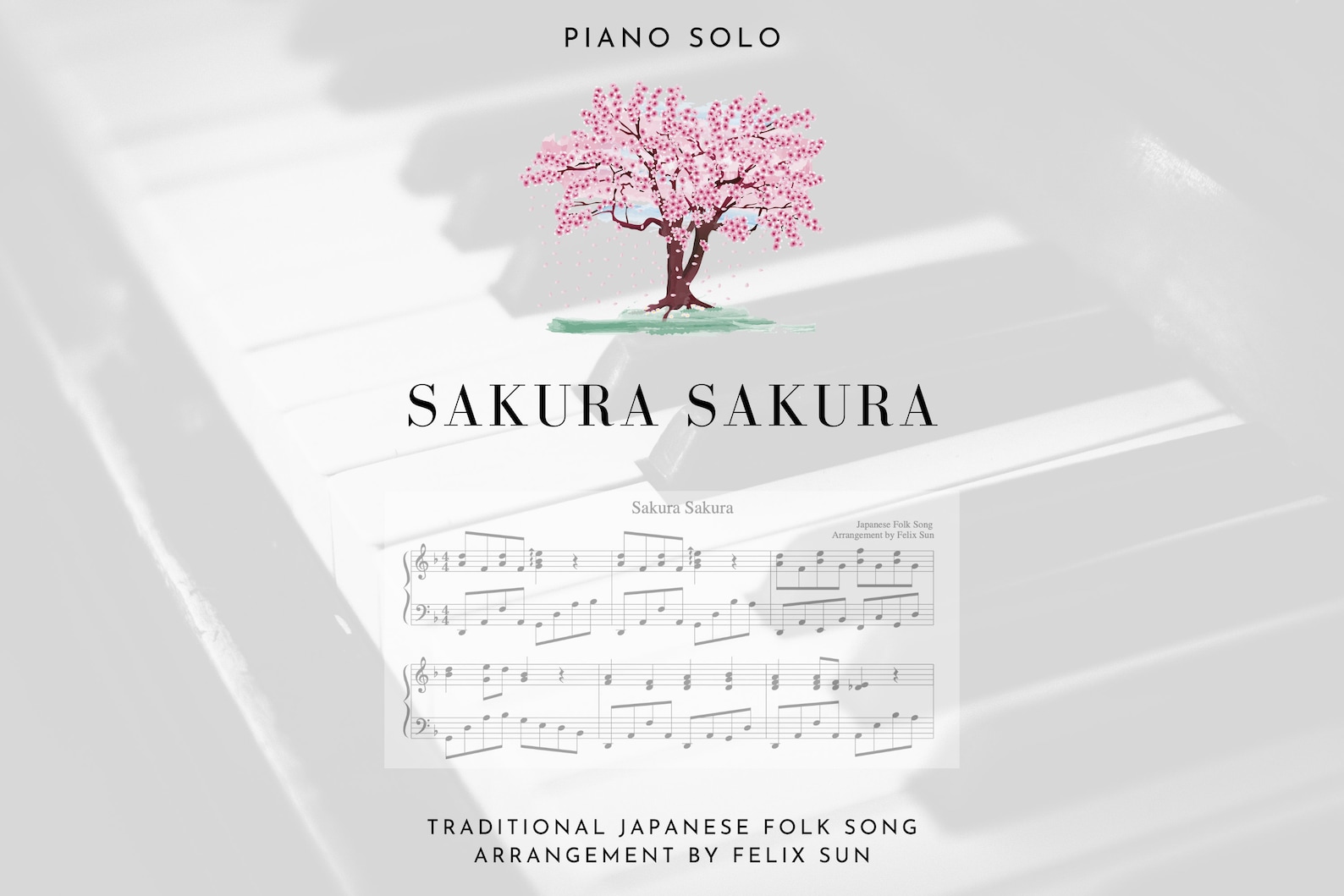 Sakura Sakura - Piano Sheet Music | Traditional Japanese Folk Song ...
