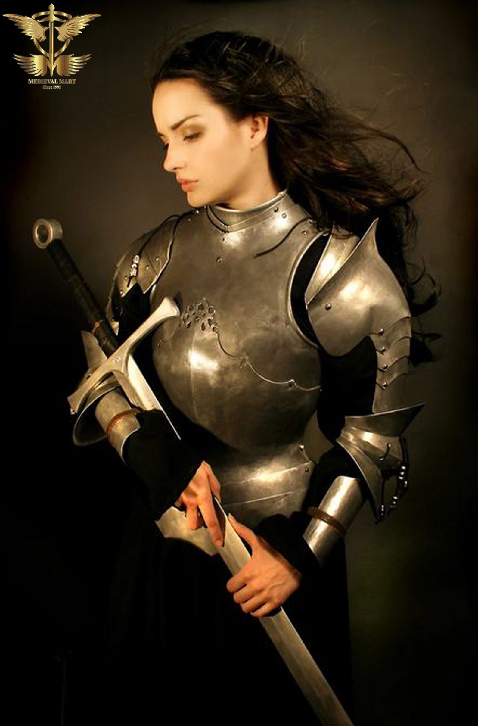 Queen Armor Suit Medieval Knight Warrior Female Cuirass Etsy Uk