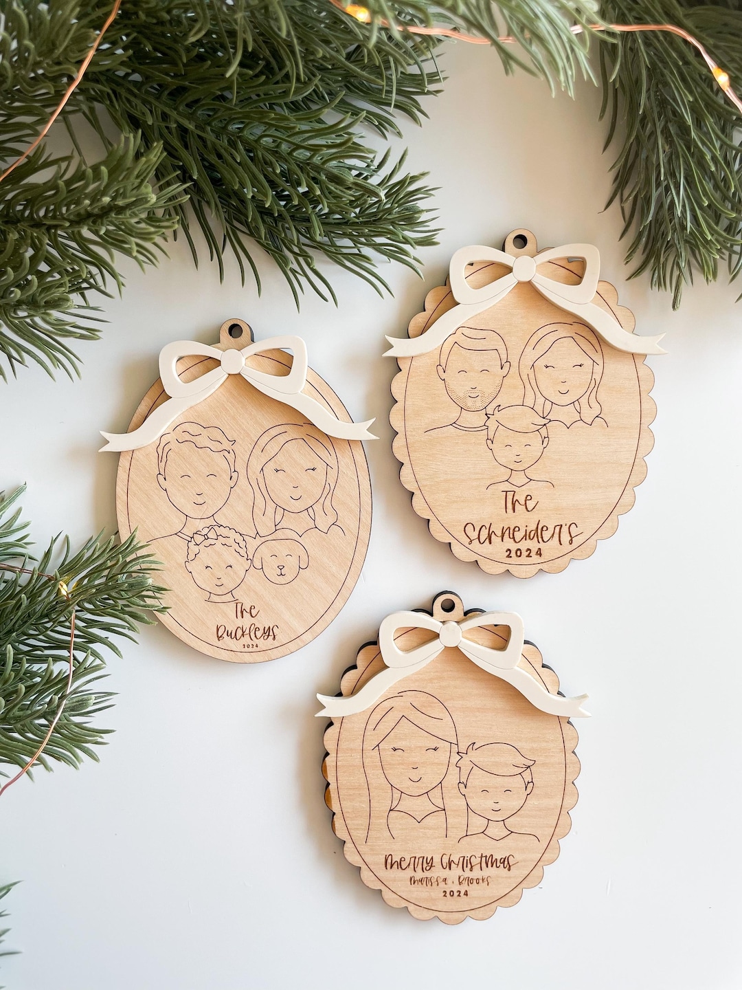 Custom Family Ornament Custom Family Face Ornament Personalized Family ...