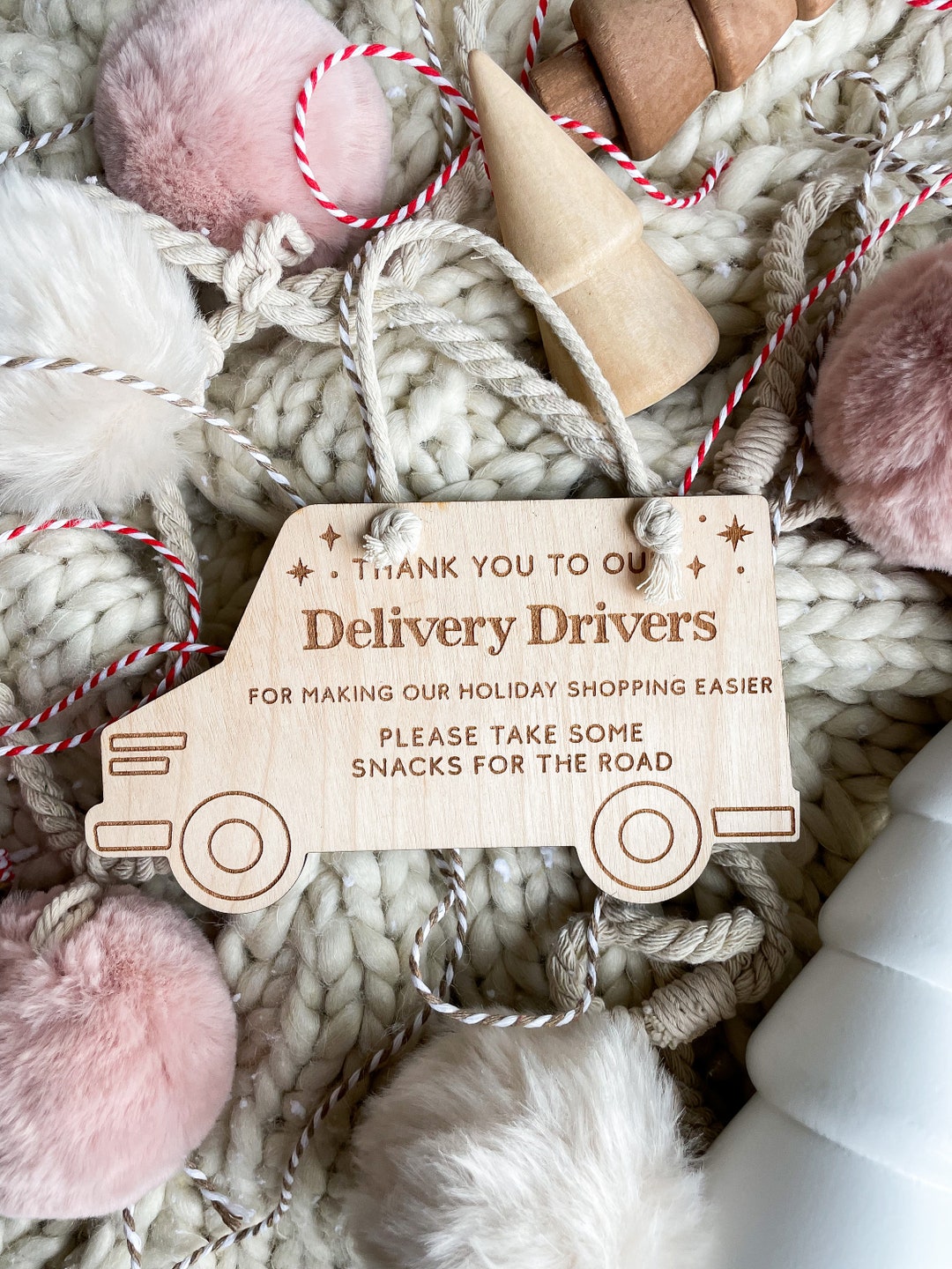 Delivery Driver Thank You Sign, Delivery Driver Cart Sign, Delivery ...