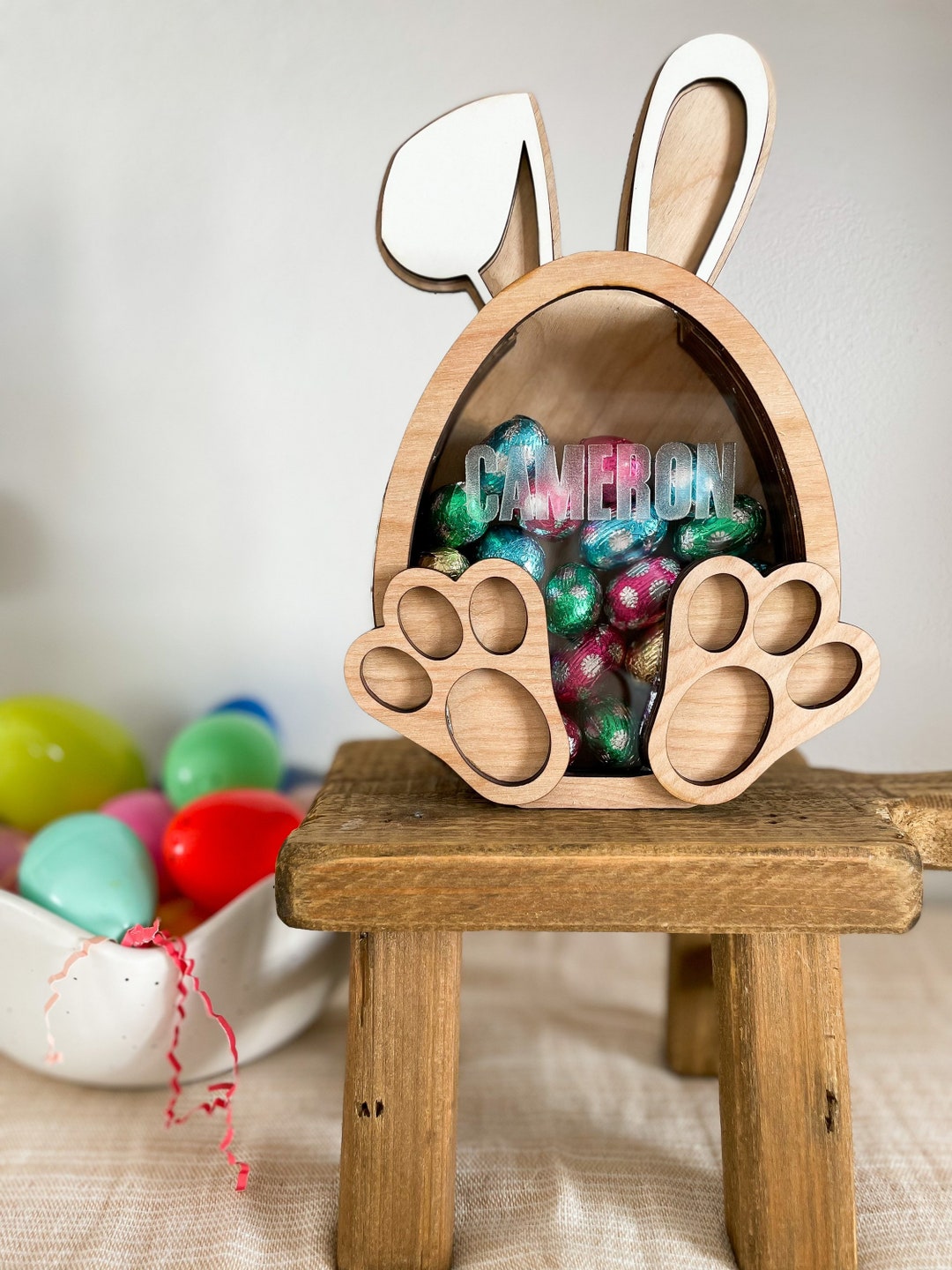 Easter Bunny Box, Candy Box, Chocolate Holder, Easter Bunny Candy ...