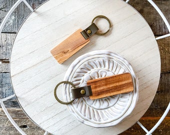 Wood Block Keychain - Etsy