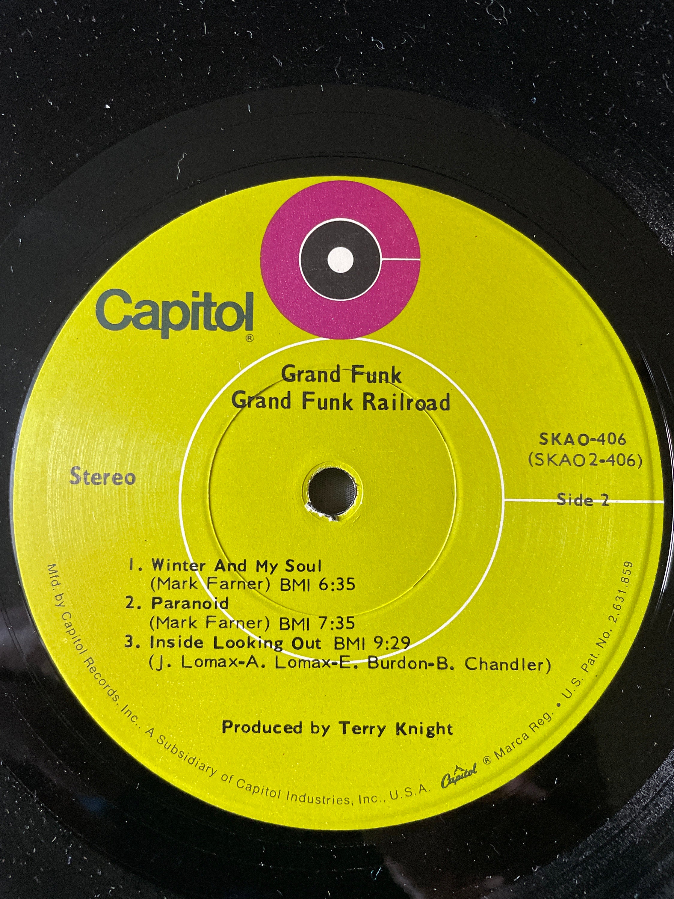 Grand Funk Railroad Self Titled Vinyl Record Album Original 1969 ...