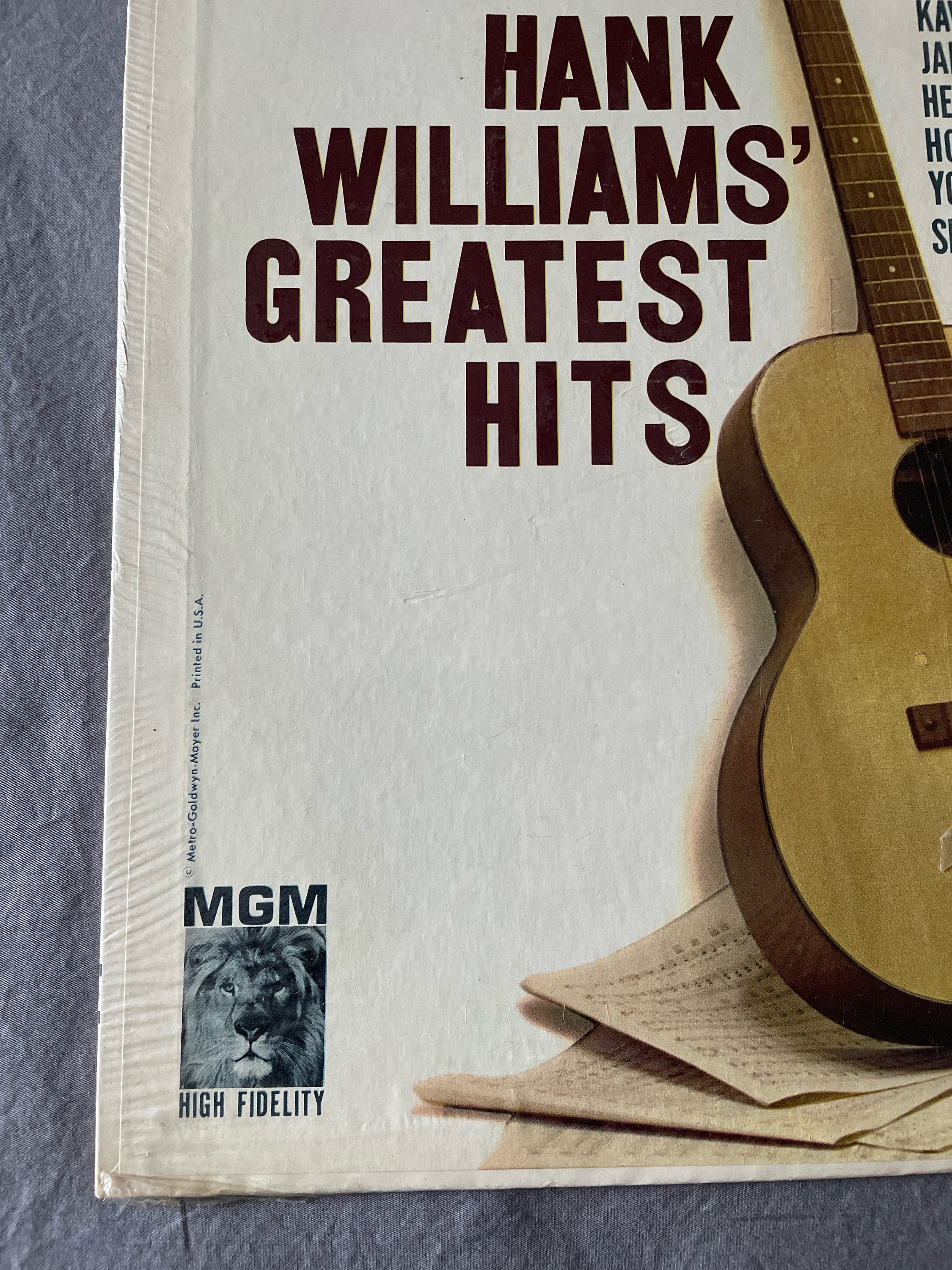 Hank Williams Greatest Hits Vinyl Record Album 14 of the Best MGM Hi ...