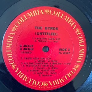 The Byrds Untitled Vinyl Record Album Columbia Records CG 30127 1970 ...
