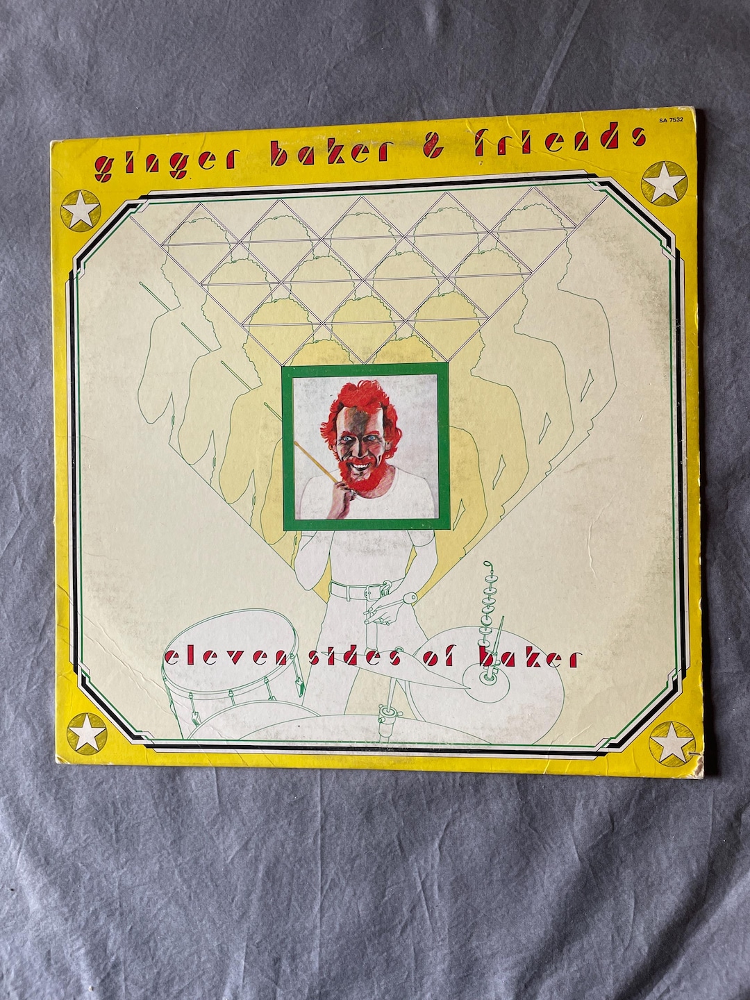 Ginger Baker and Friends Eleven Sides of Baker Vinyl Record Album Sire ...