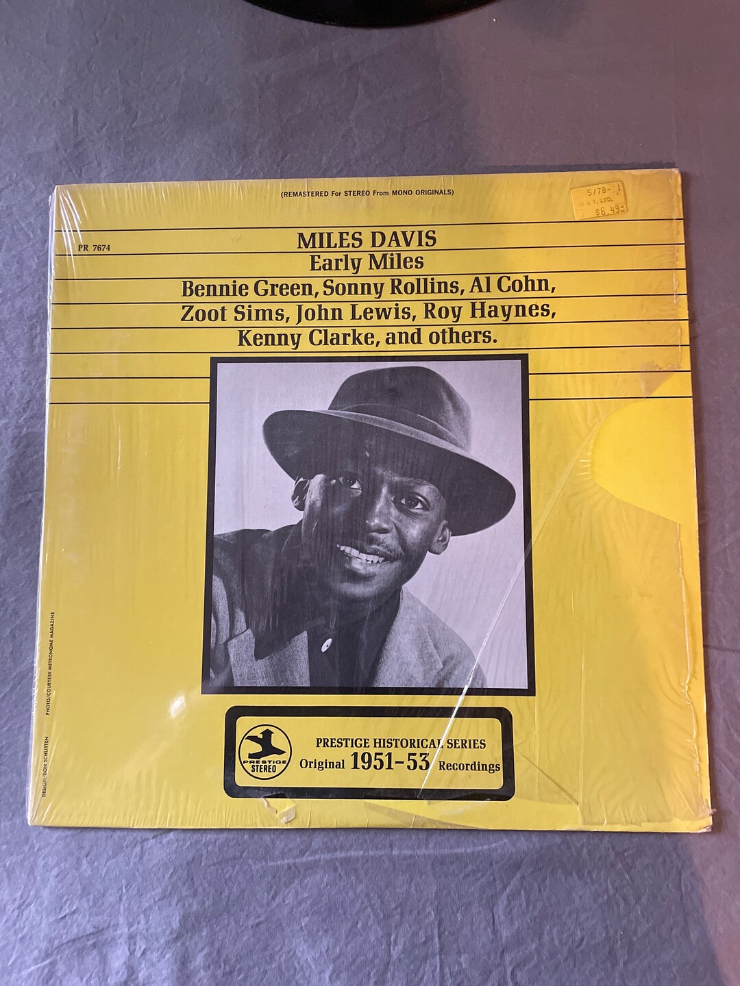Miles Davis Early Miles Vinyl Record Album! Pestige Historical Series ...