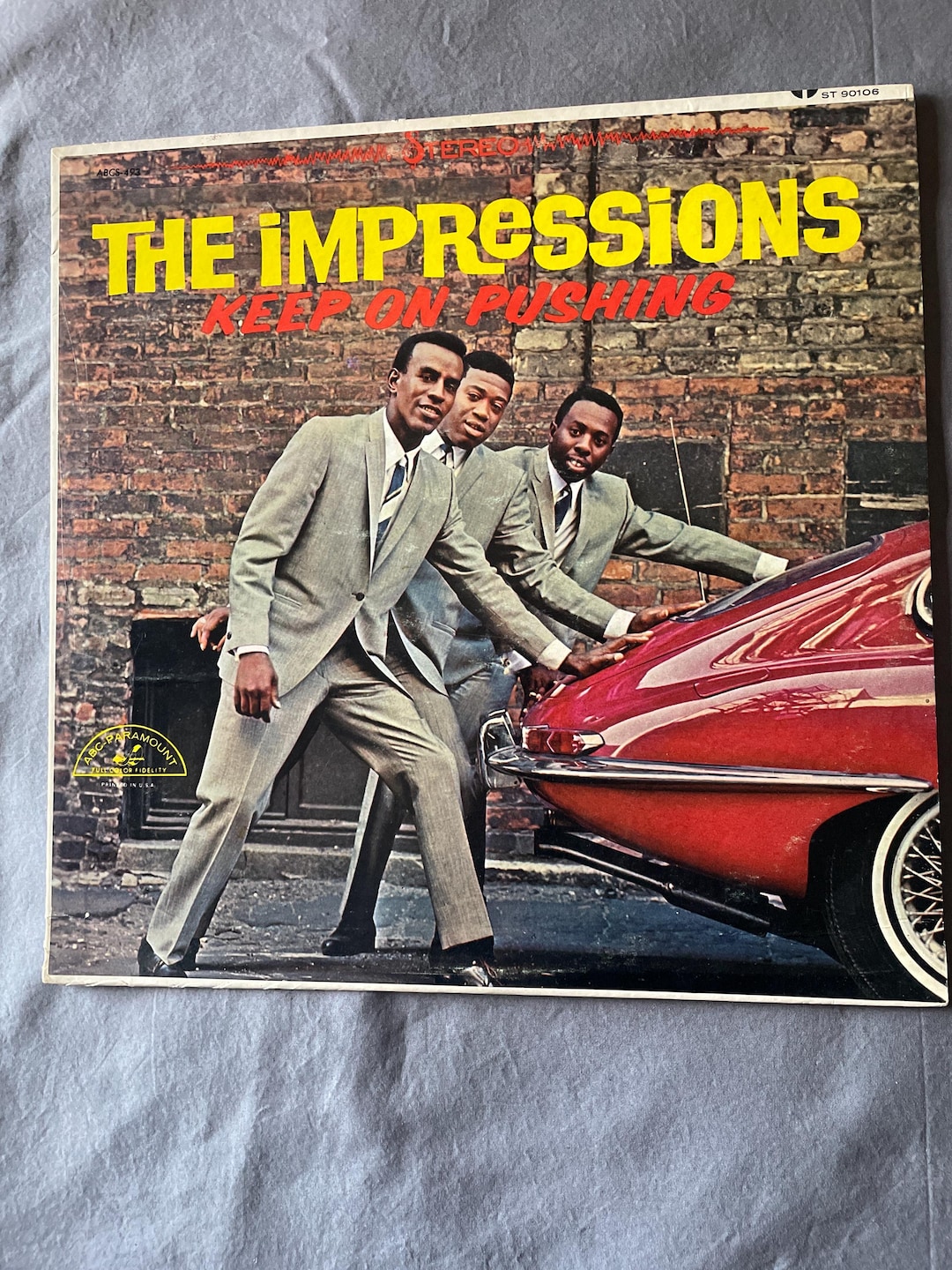 The Impressions Keep on Pushing Vinyl Record Album! ABC Paramount ...