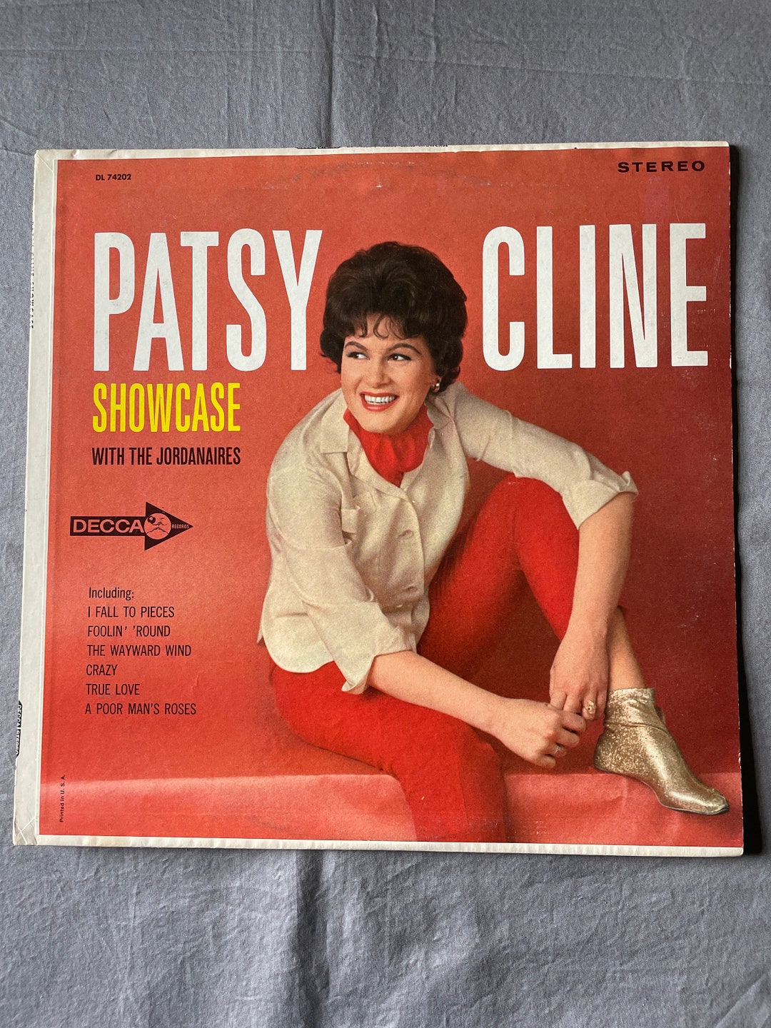 Patsy Cline Showcase With the Jordanaires Decca Records DL74202 Stereo - Etsy