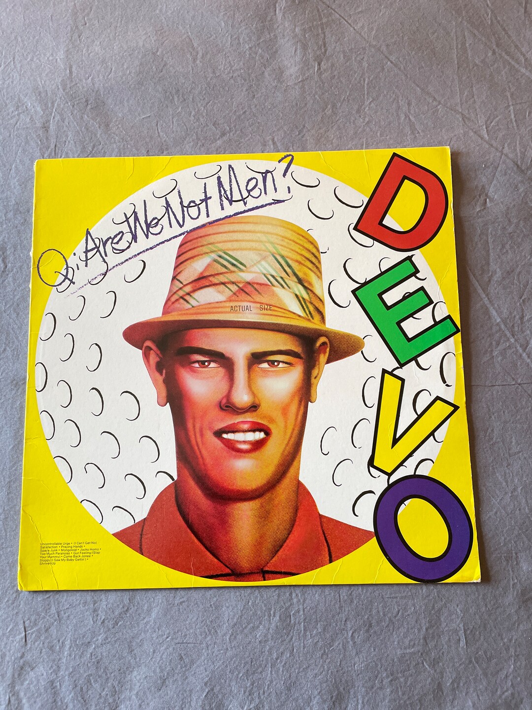 Devo Are We Not Men Vinyl Record Album Rare Find BSK 3239 1978 Warner Brothers Records - Etsy