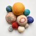 5 Construction Colour Extra Large Felt Balls | Dryer Ball, Sensory Play ...