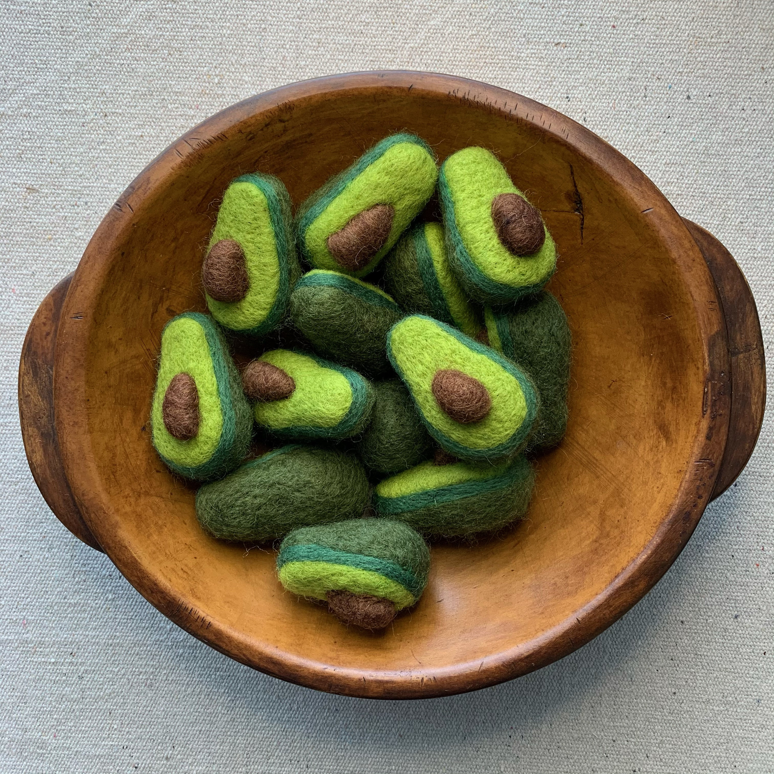 1 Felt Avocado Play Food Play Room Play Kitchen Fruit | Etsy