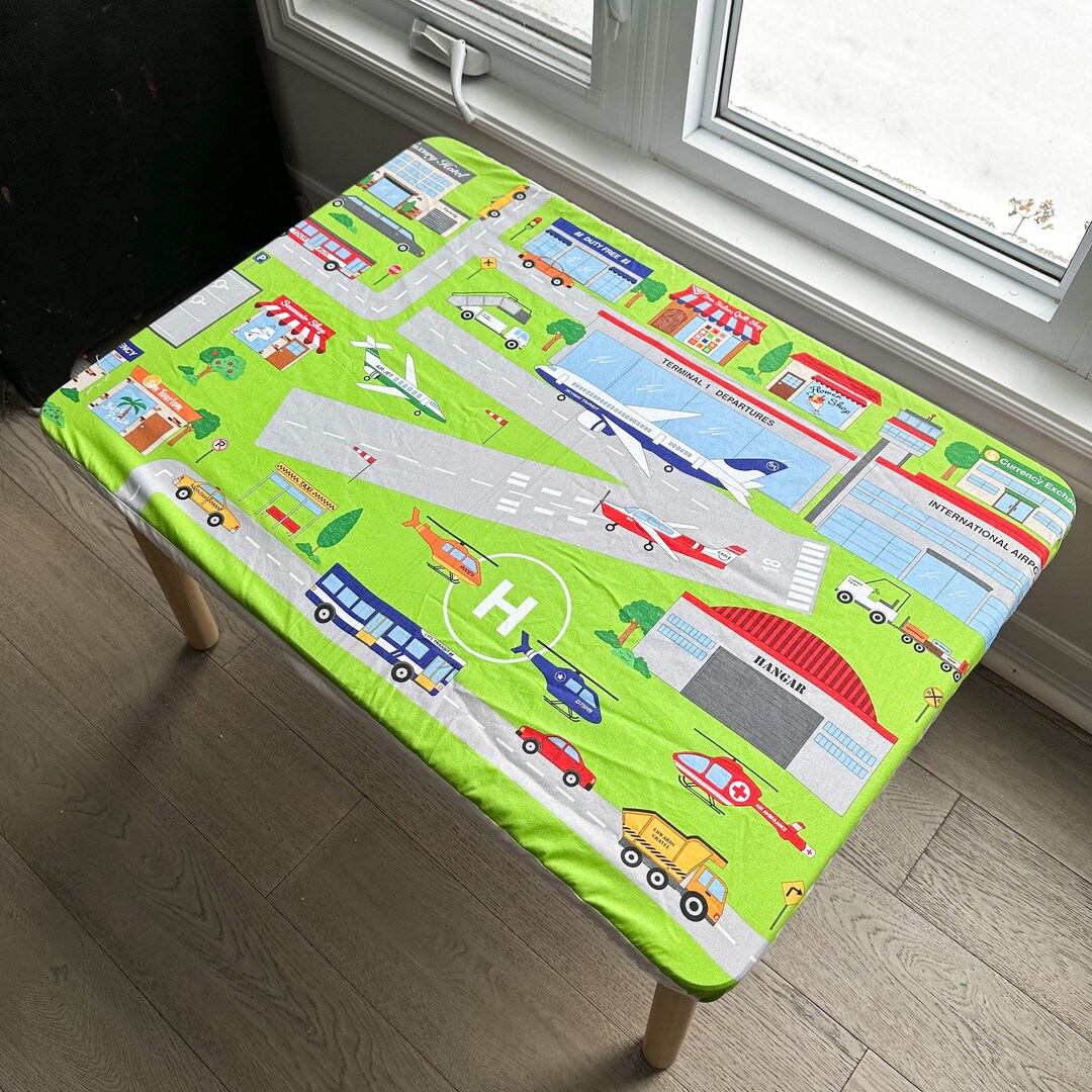 Flisat Table Airport & Runway Imagination Cover Flisat Play, Ikea Table ...