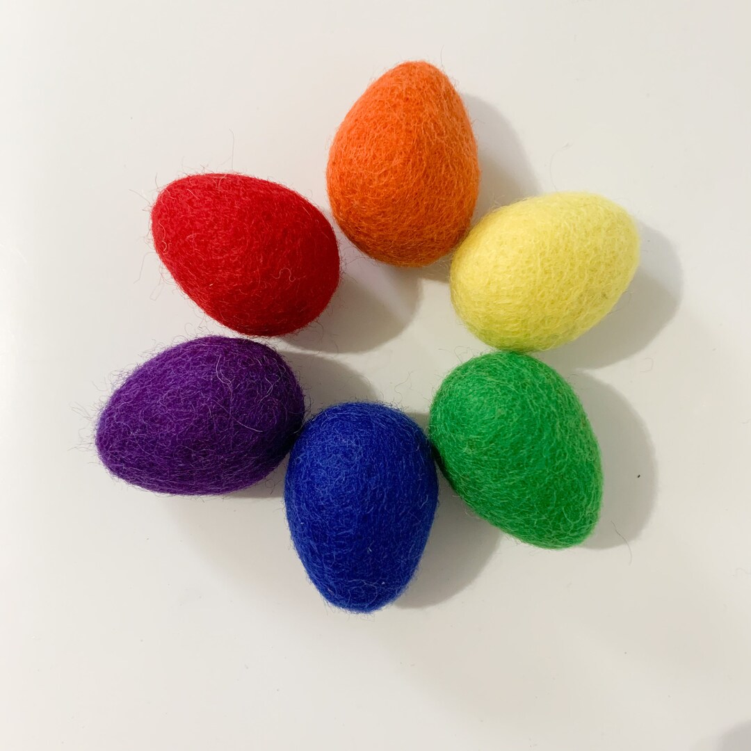 1 Primary Rainbow Mini Egg Bundle of 6 4cm - Etsy