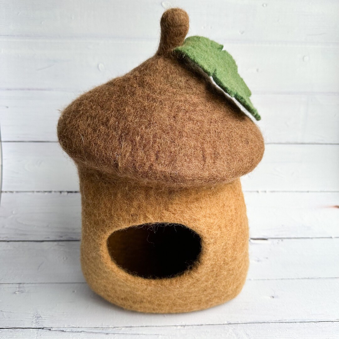 Felt Acorn Play Cottage | Waldorf Toys, Montessori, Small World Play ...