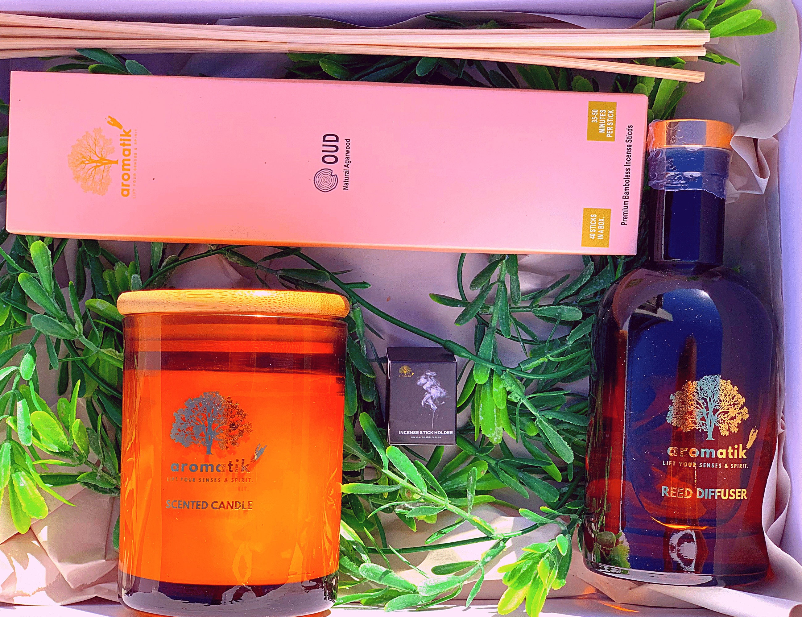 The Oud Collection (oud Diffuser + Oud Soy Wax Candle + Oud Incense ...