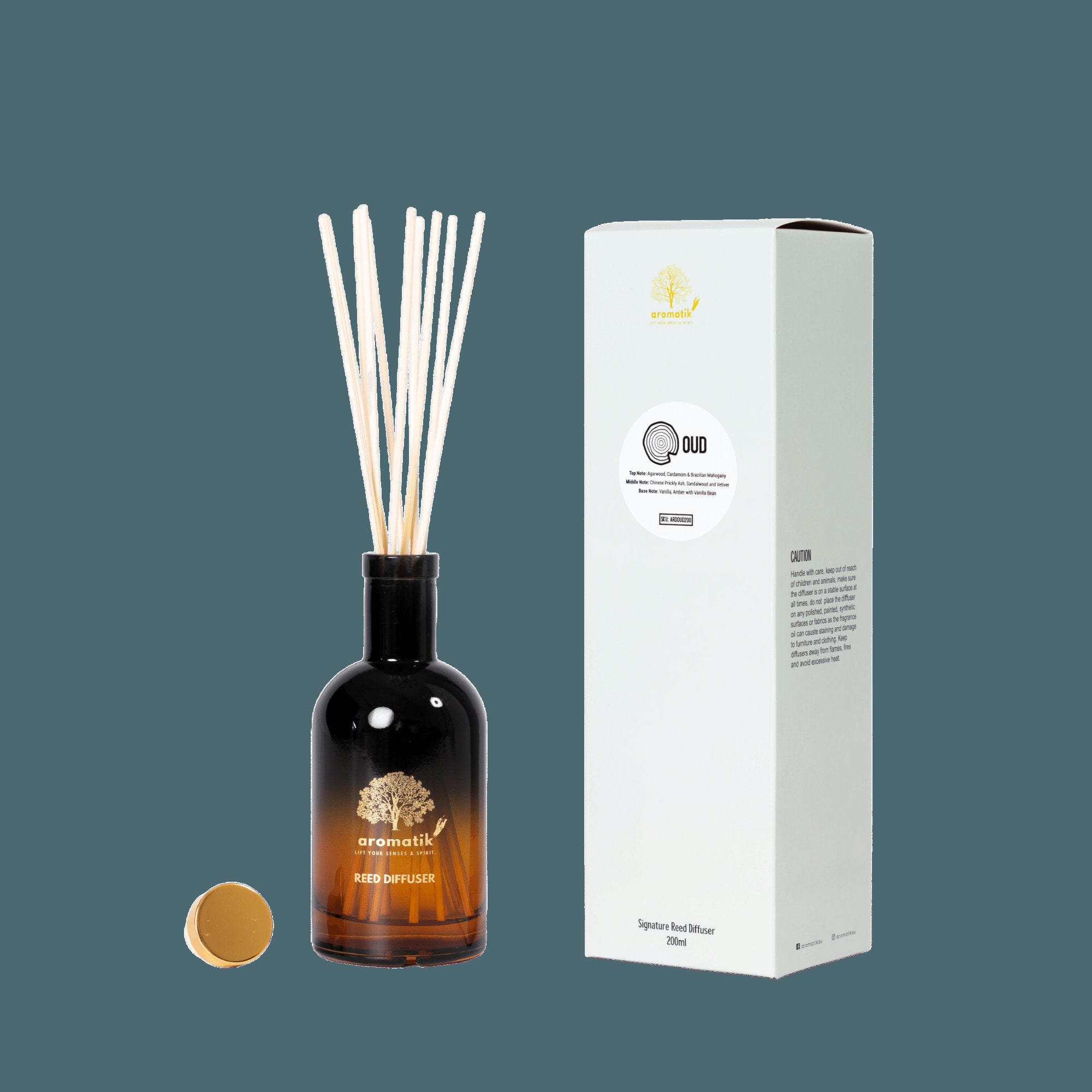 The Oud Collection (oud Diffuser + Oud Soy Wax Candle + Oud Incense ...