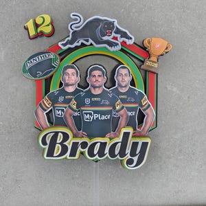 Custom Sports Team Cake Topper: NRL Grand Final, Any Team - Etsy Australia