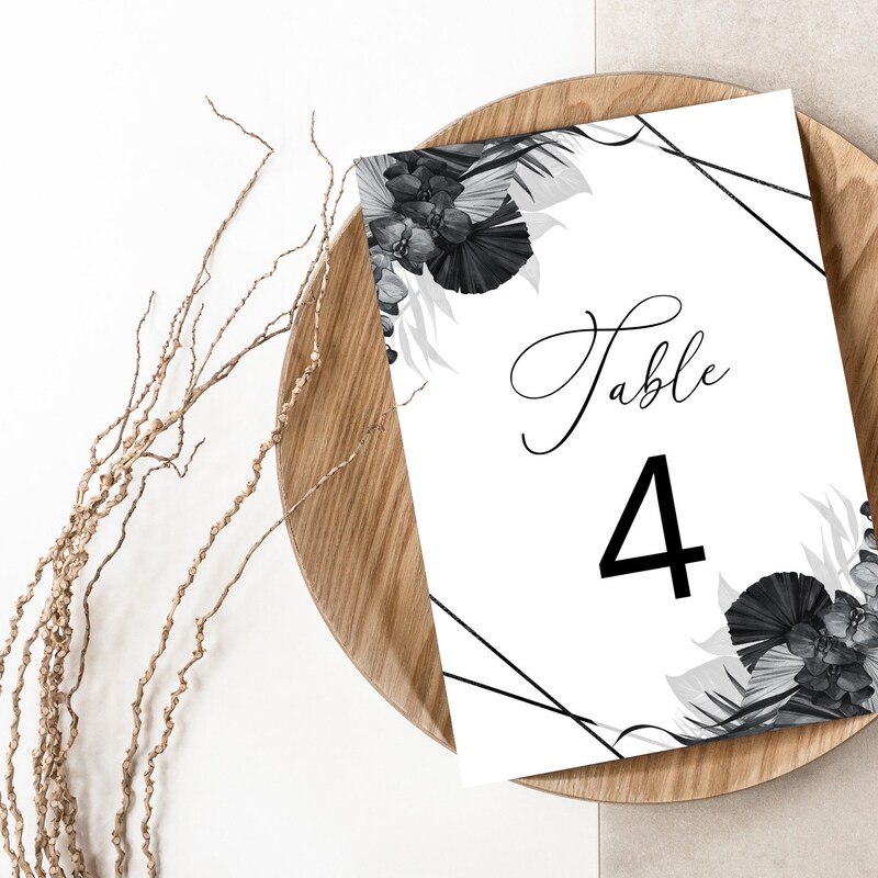 White Table Numbers - Etsy