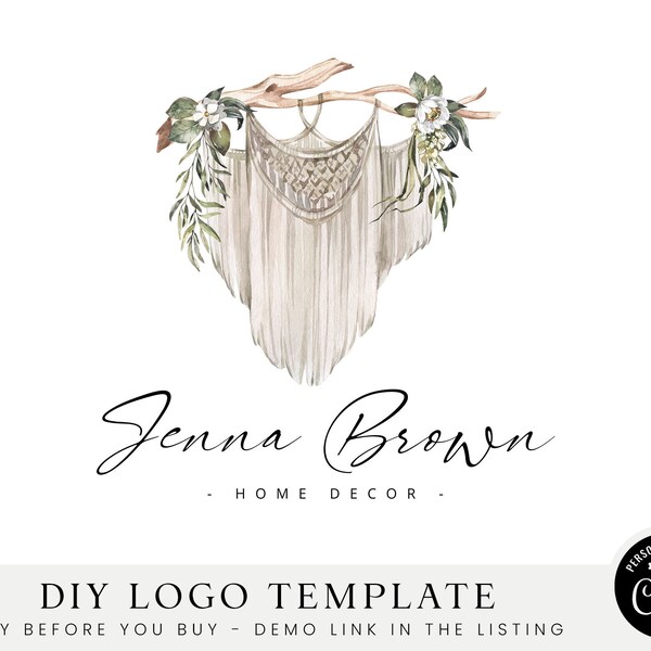 Boho Logo - Etsy