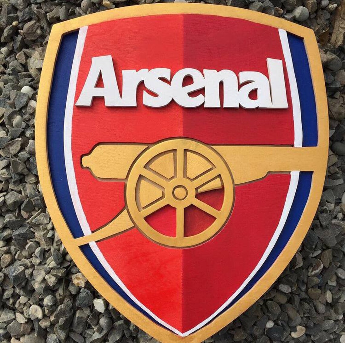 Arsenal 3d Herb sign logo tree handmade football Sports Wooden | Etsy